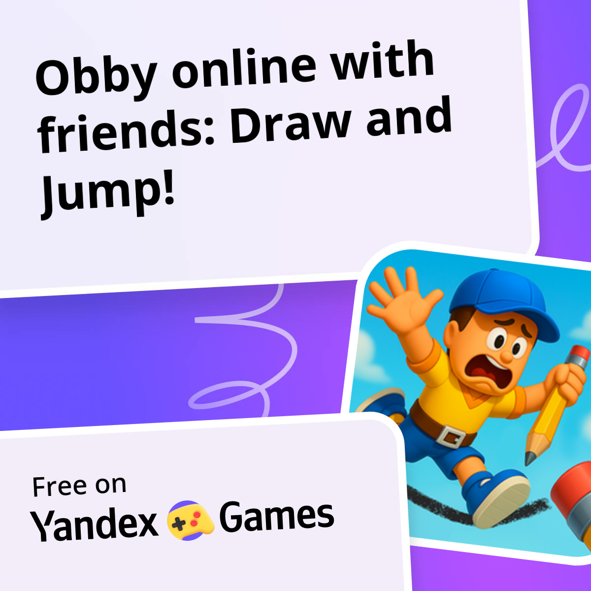 Obby online with friends: Draw and Jump! (by Eccentric) - play online ...