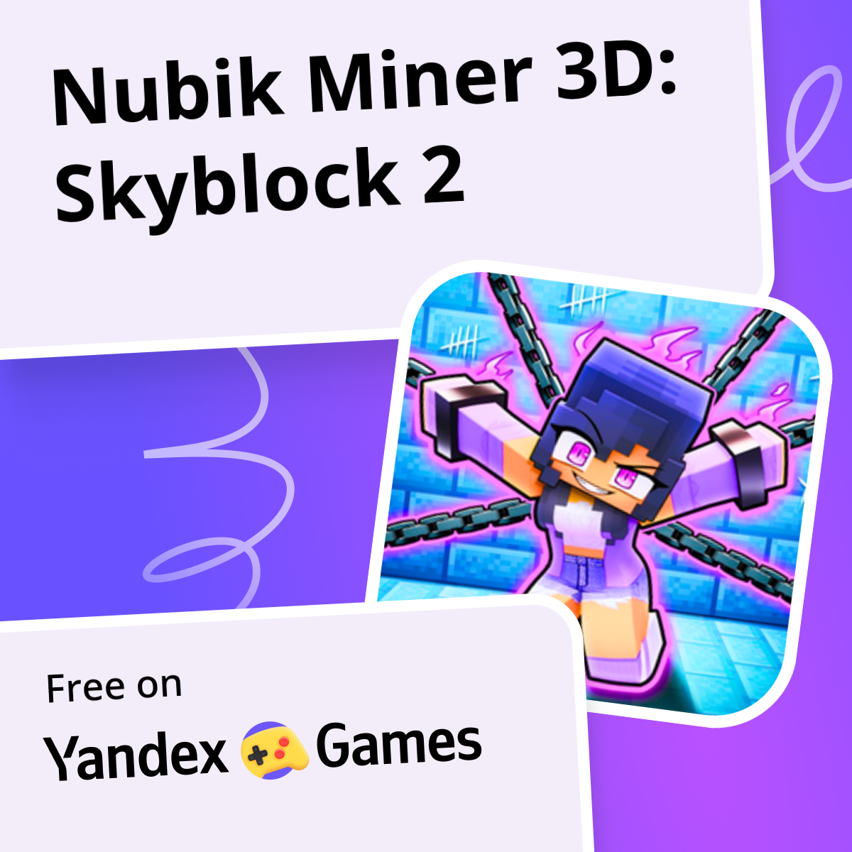Nubik Miner 3D: Skyblock 2 - play online for free on Yandex Games