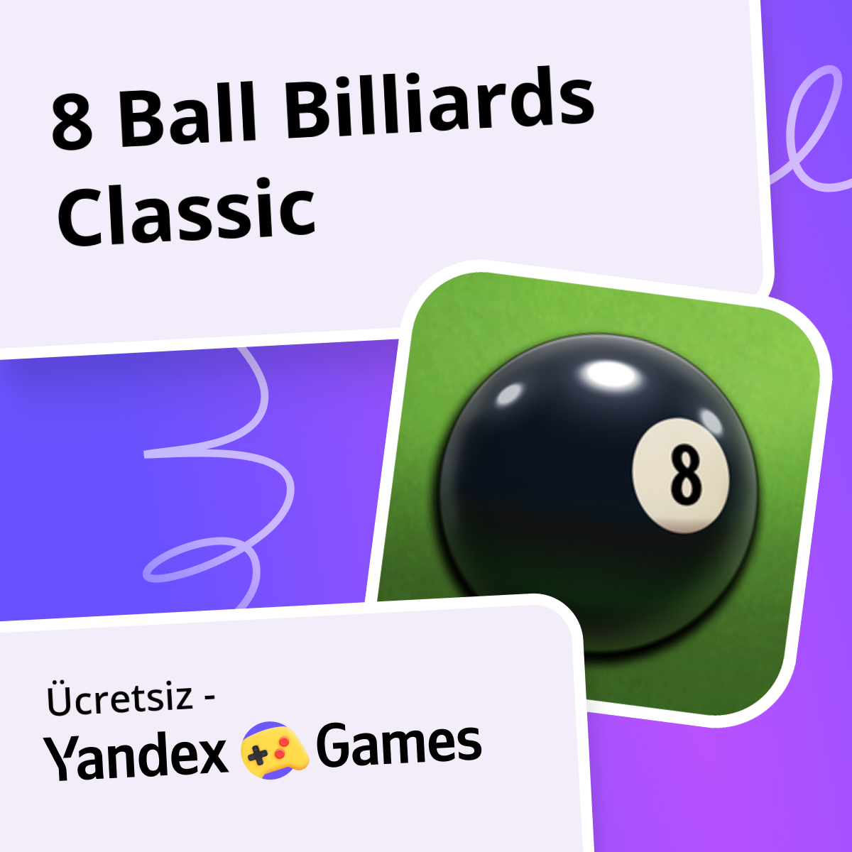 8 Ball Billiards Classic - oynayın Yandex Games üzerinde ücretsiz çevrimiçi