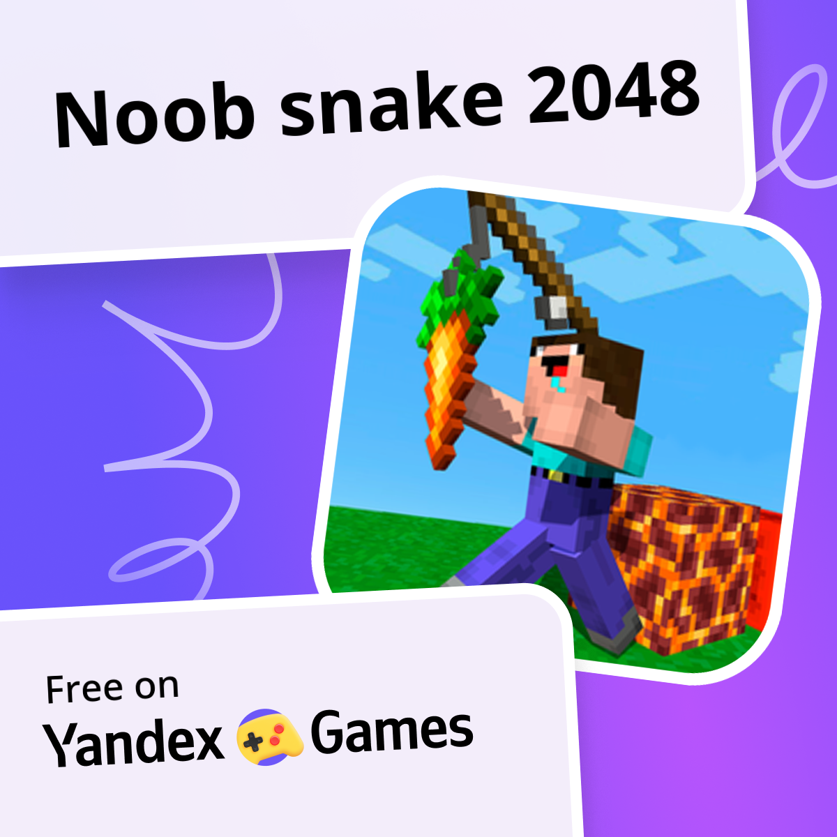 Noob snake 2048 (by Best Game Studio) - play online for free on Yandex ...