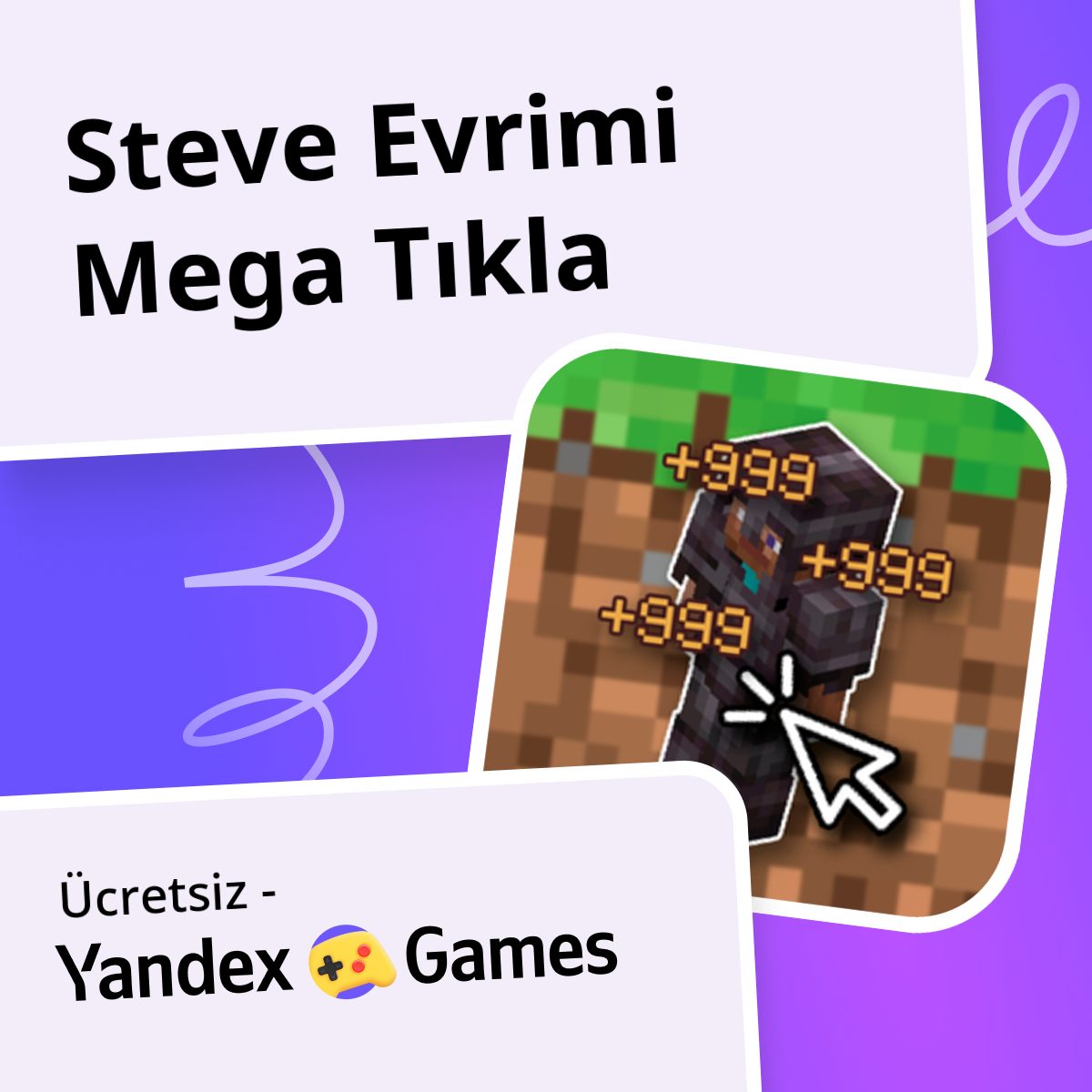 Steve Evrimi Mega Tıkla (WhiteFlowerStudios'den) - Yandex Games ...
