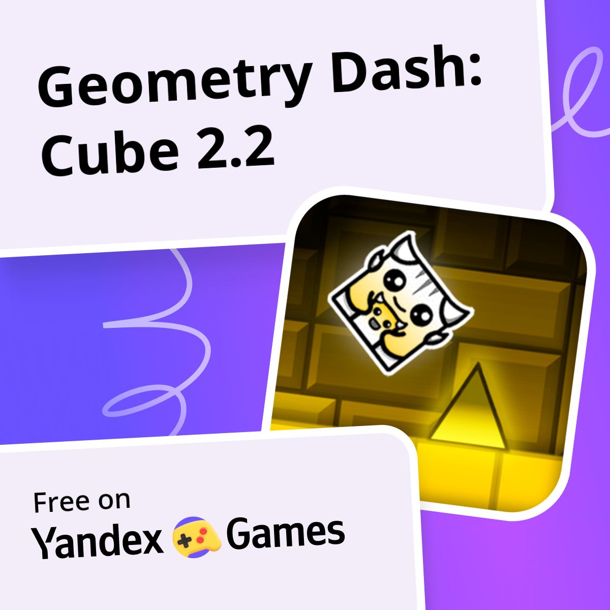 Geometry Dash: Cube 2.2 (by New Place) - play online for free on Yandex Games