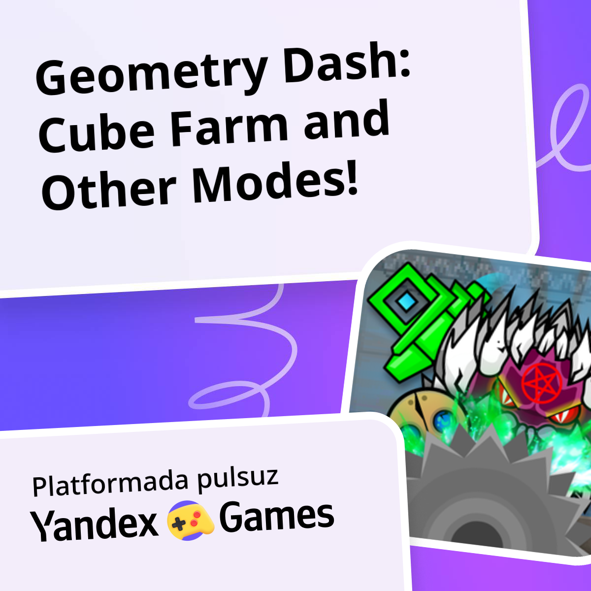 Geometry Dash: Cube Farm and Other Modes! (JellyLab adlı tərtibatçıdan ...