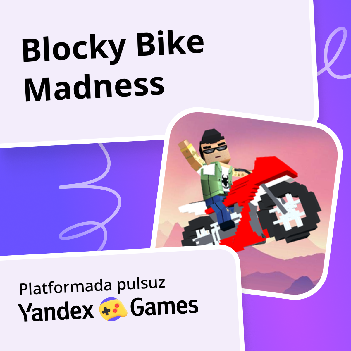 Blocky Bike Madness (FPDA adlı tərtibatçıdan) - Yandex Games xidmətində ...