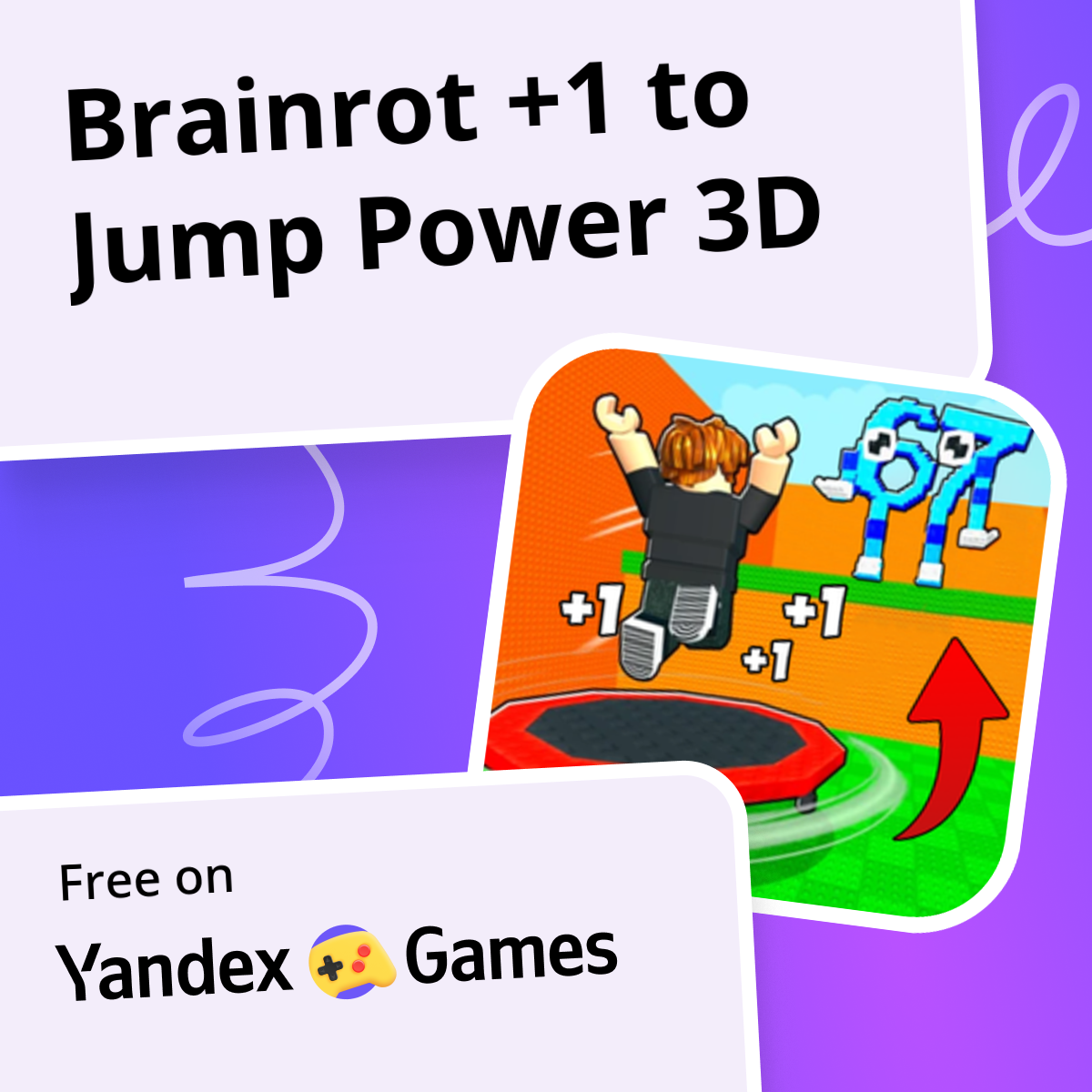 Brainrot +1 to Jump Power 3D - play online for free on Yandex Games