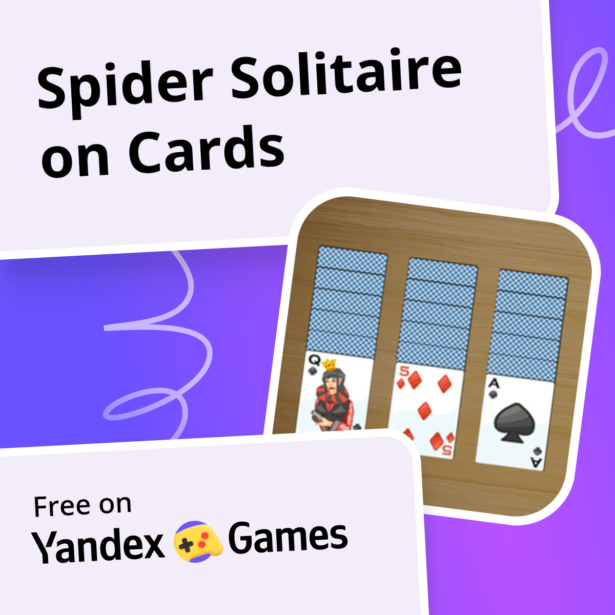 Spider Solitaire on Cards - play online for free on Yandex Games