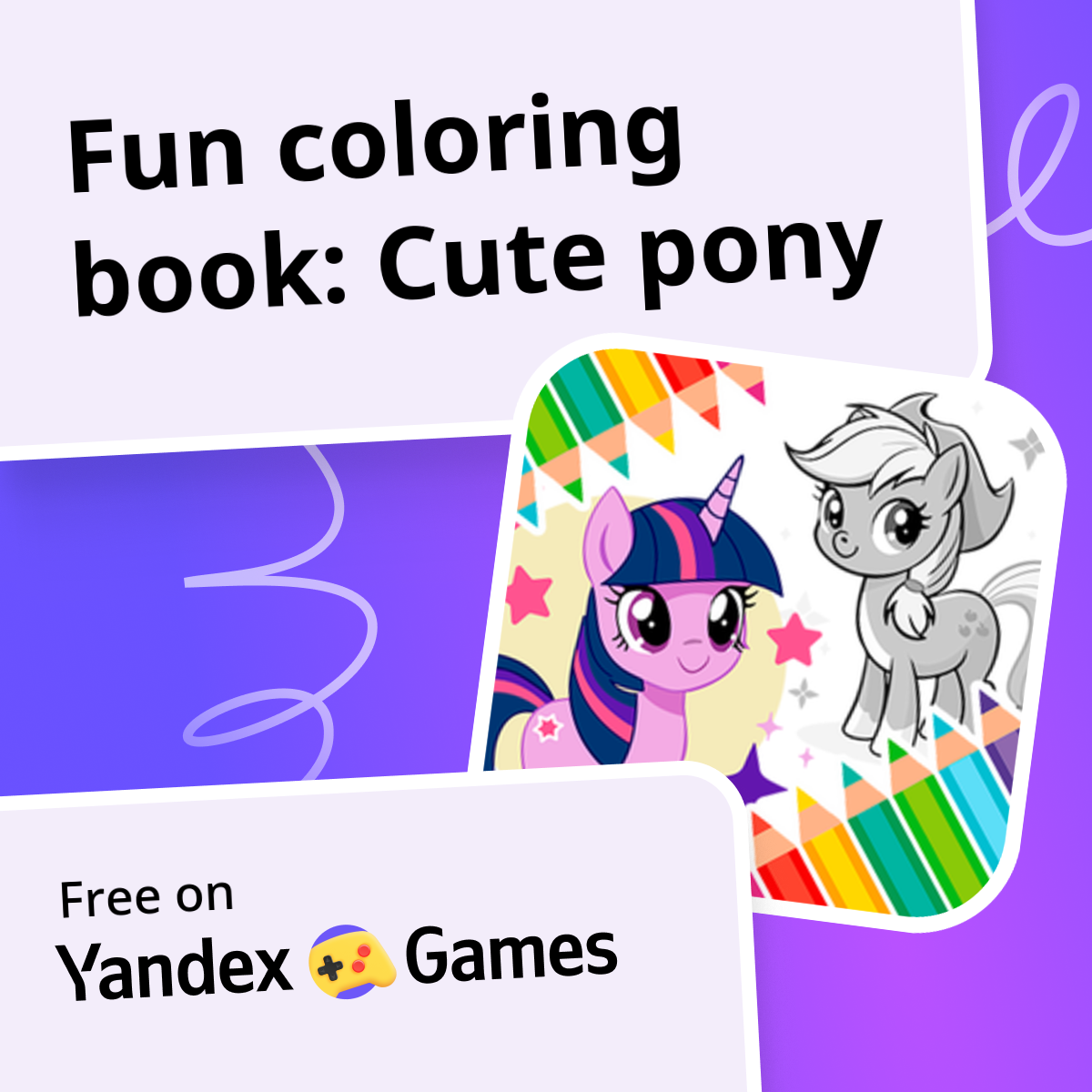 Fun coloring book: Cute pony (by Haradan) - play online for free on ...