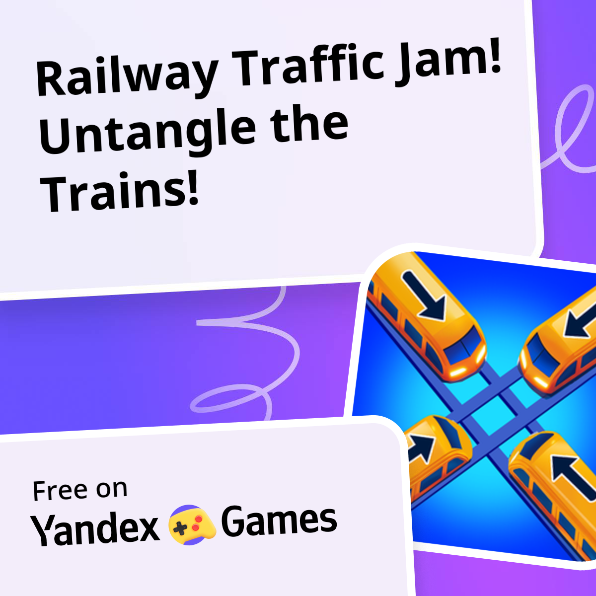 Railway Traffic Jam! Untangle the Trains! - שחקו בחינם ברשת ב-Yandex Games