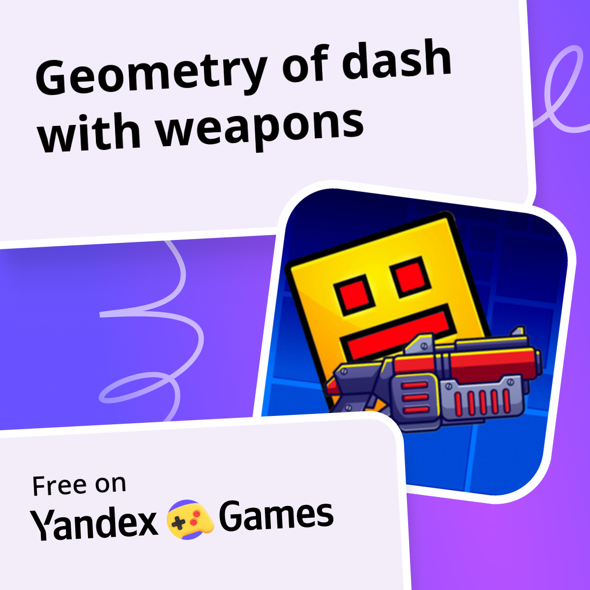 Geometry of dash with weapons - العب مجانًا عبر الإنترنت على Yandex Games