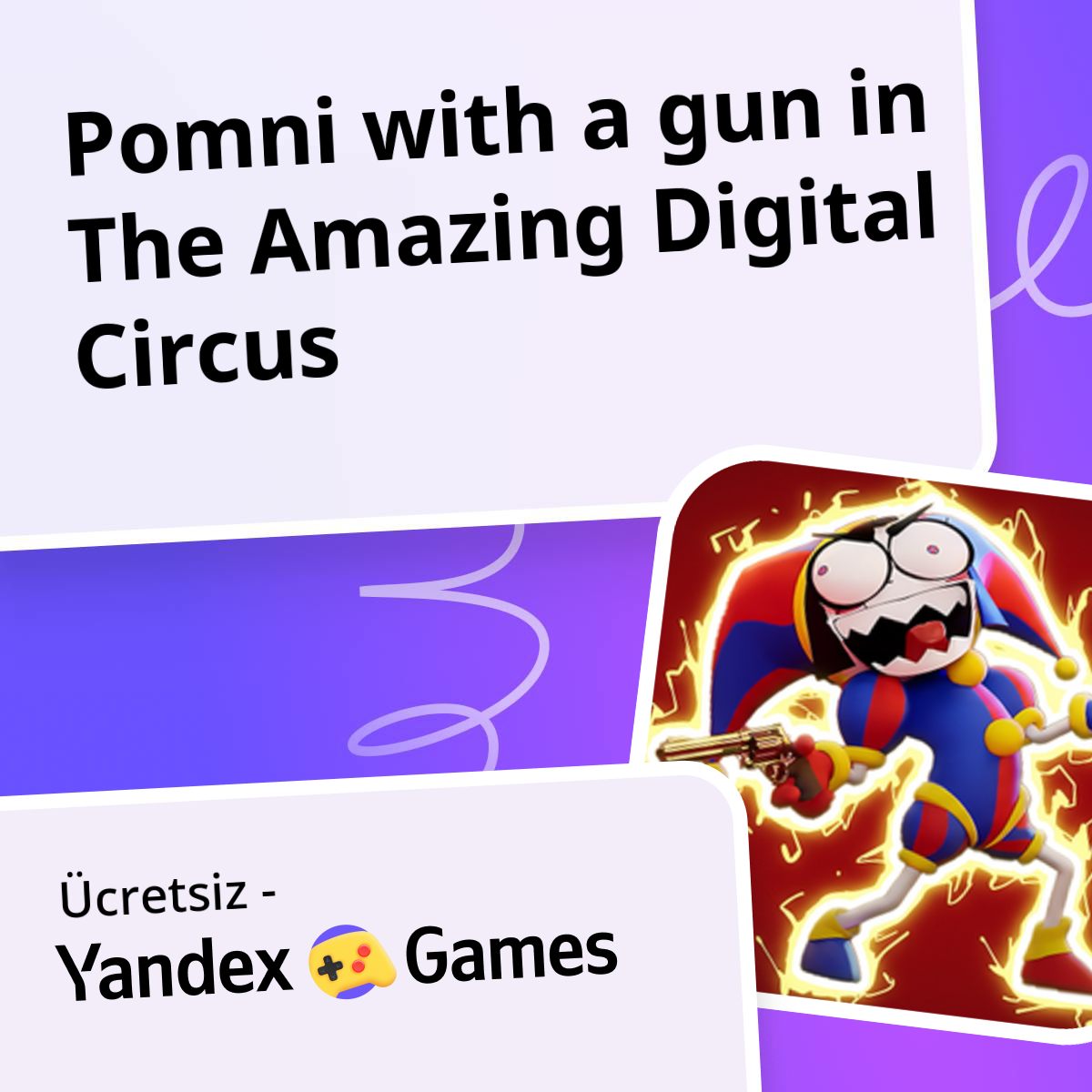 Pomni with a gun in The Amazing Digital Circus (Blinchik Games'den ...