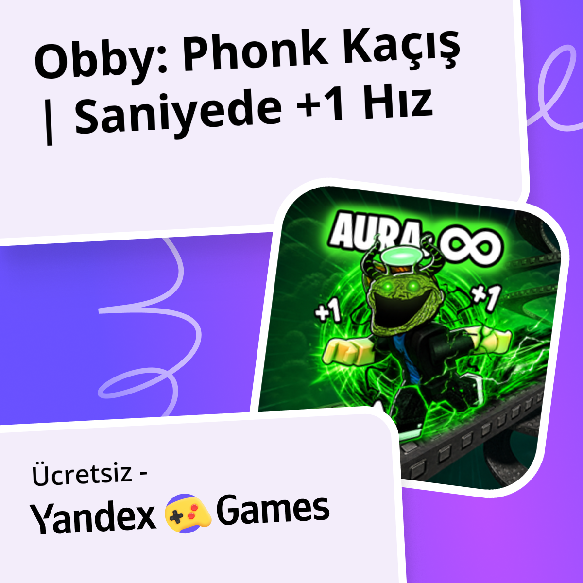 Obby: Phonk Kaçış | Saniyede +1 Hız - oynayın Yandex Games üzerinde ...