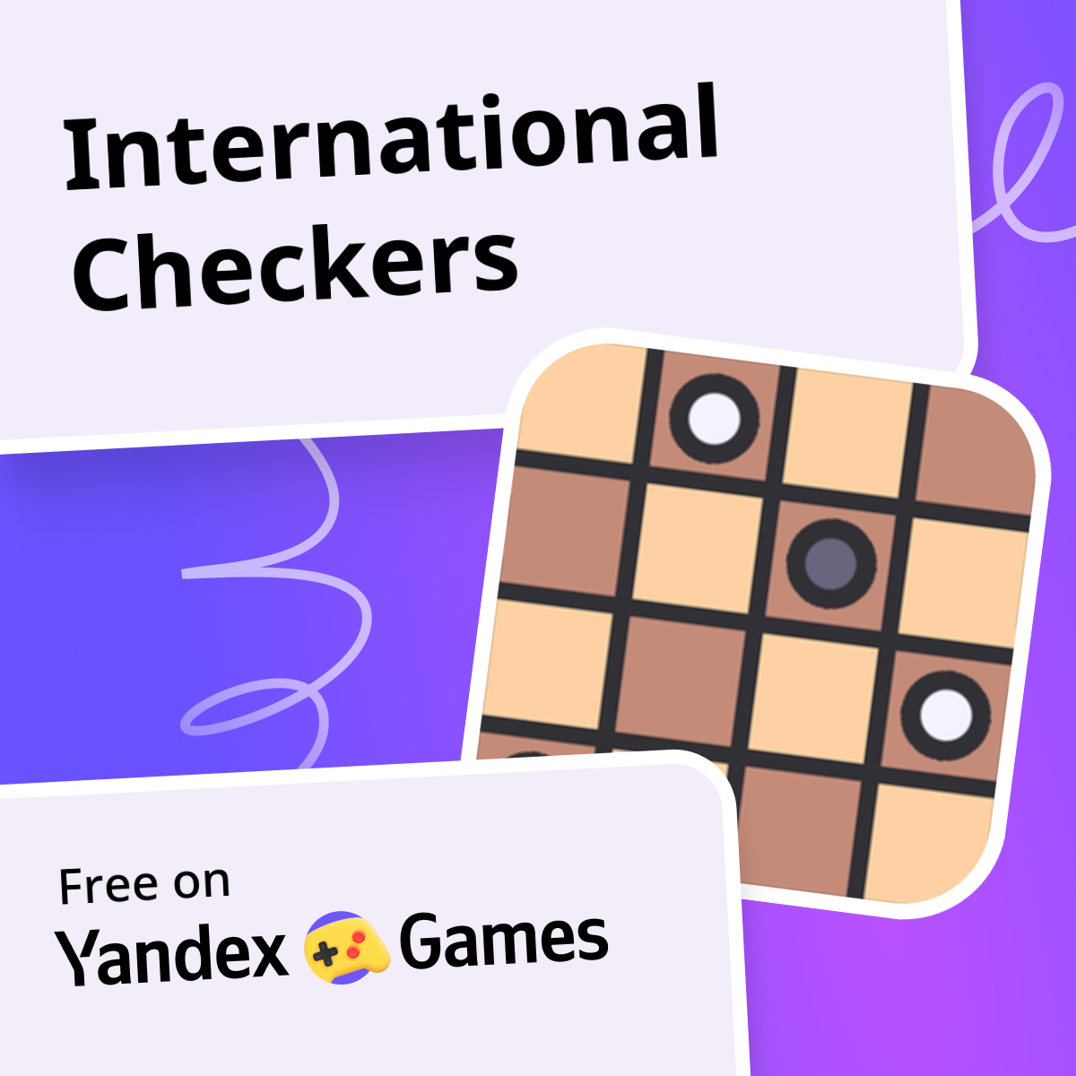 International Checkers (by kirlanik) - play online for free on Yandex Games