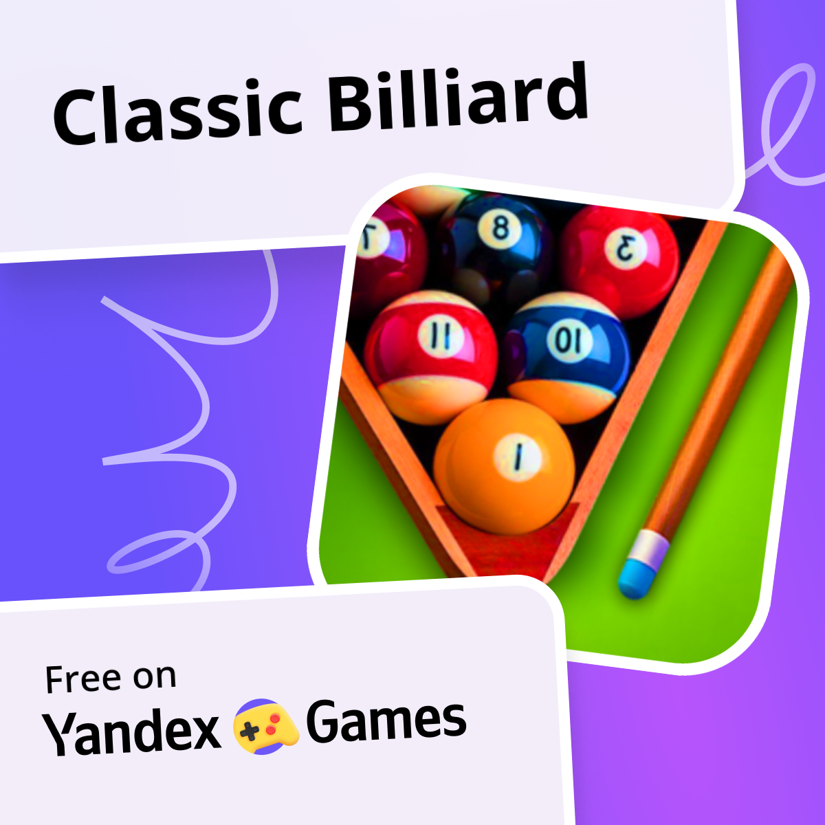 Classic Billiard - play online for free on Yandex Games