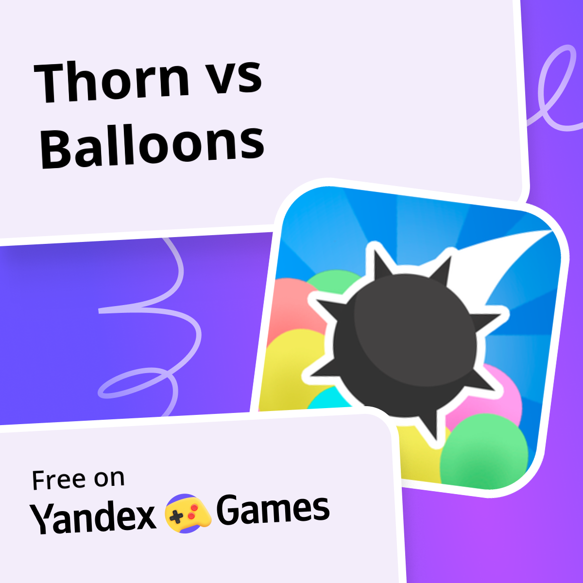 Thorn vs Balloons (by digitalcaramel2) - play online for free on Yandex Games
