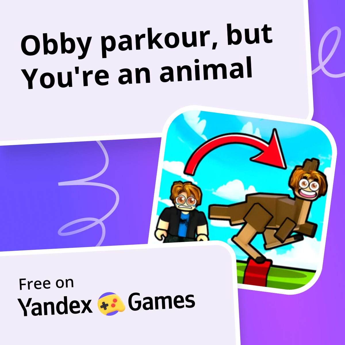 Obby parkour, but You're an animal (by FreshGames) - play online for ...