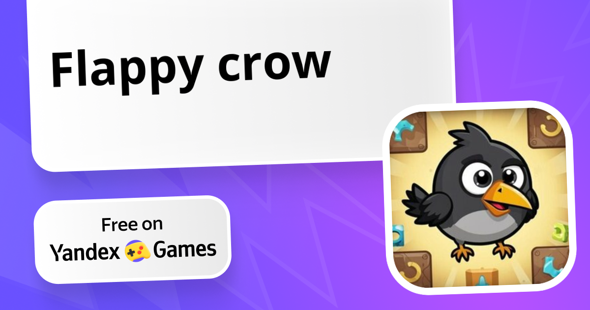Flappy crow (من Sheiper) - العب على الإنترنت مجانًا على Yandex Games