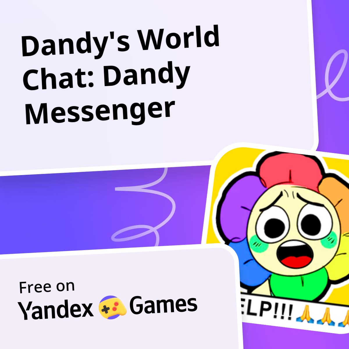 Dandy's World Chat: Dandy Messenger (من Roblo X Game) - العب على الإنترنت مجانًا على Yandex Games