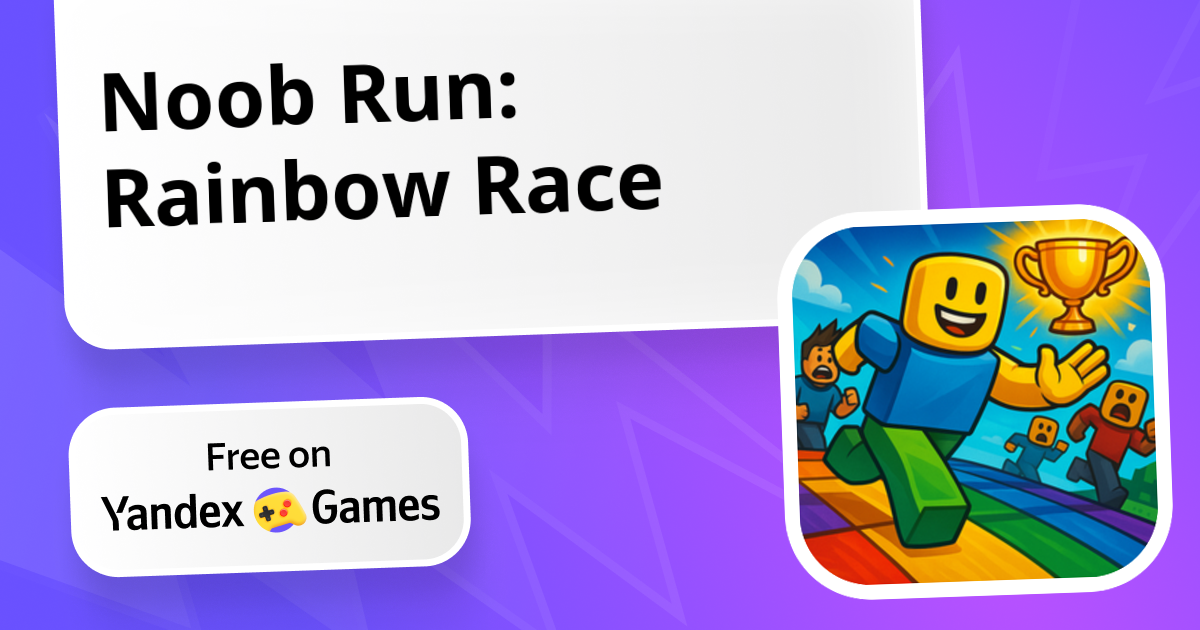Noob Run: Rainbow Race (DERBEKO adlı tərtibatçıdan) - Yandex Games ...