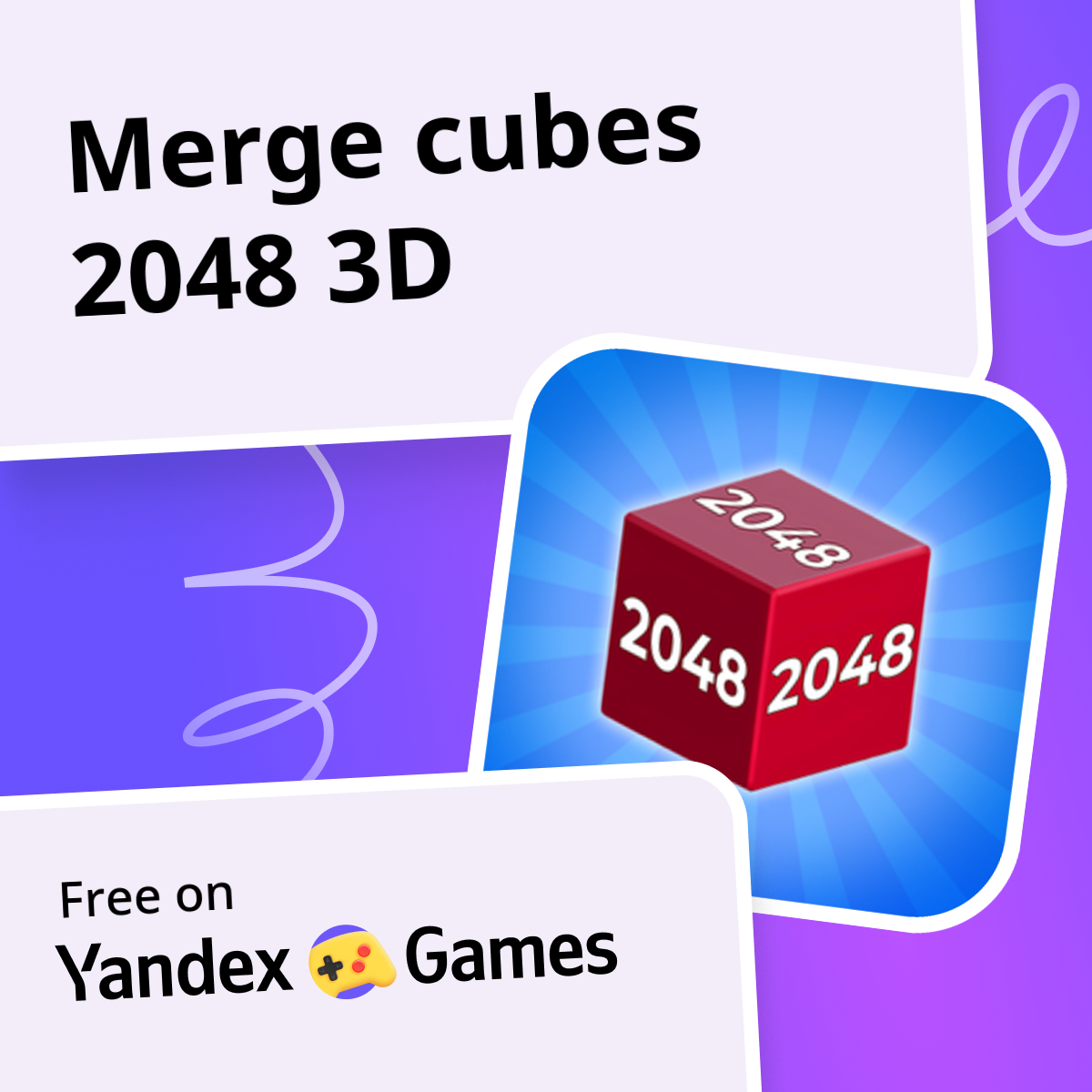 Merge cubes 2048 3D (by SoManyGamesBusiness) - play online for free on Yandex Games