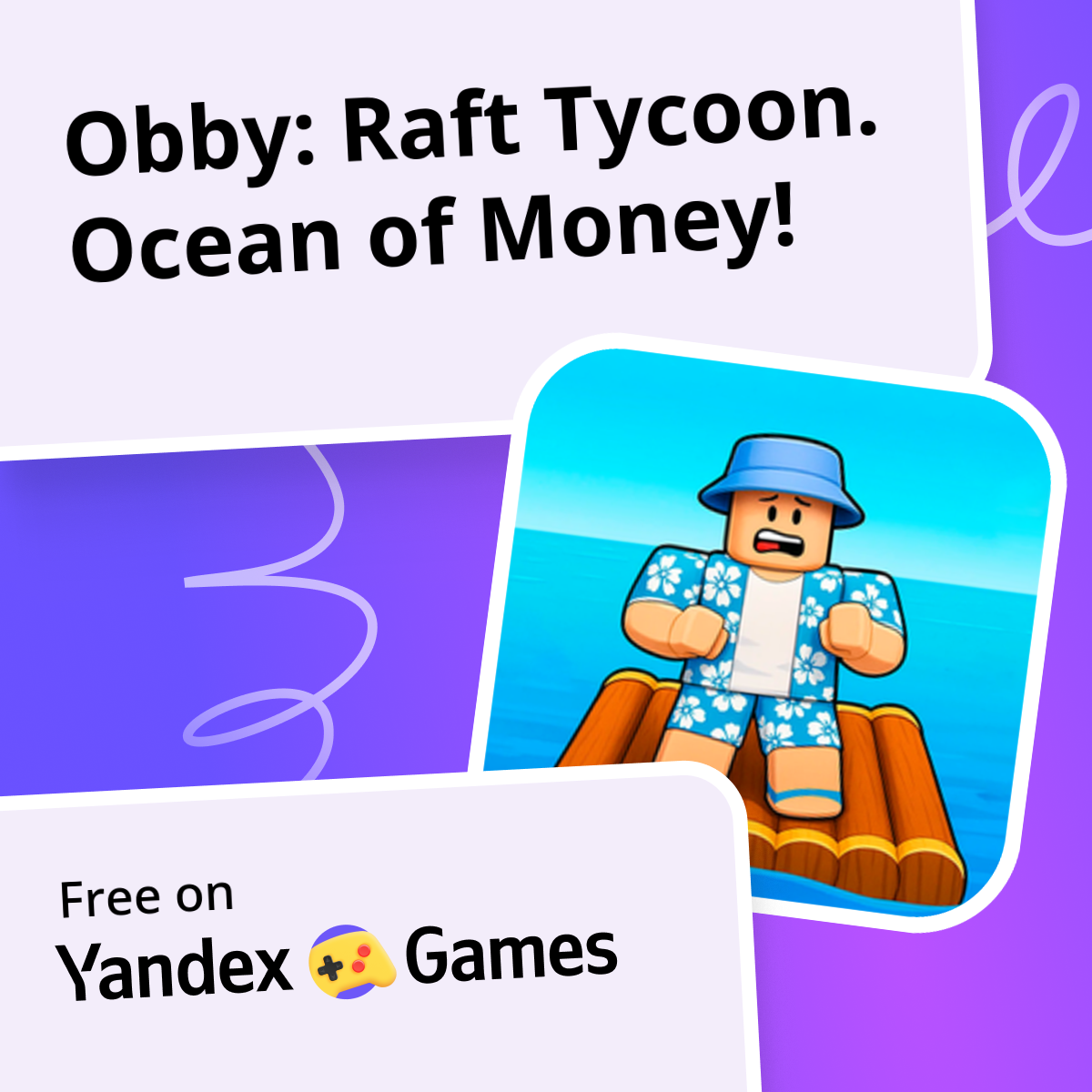 Obby: Raft Tycoon. Ocean of Money! (by Munka) - play online for free on Yandex Games