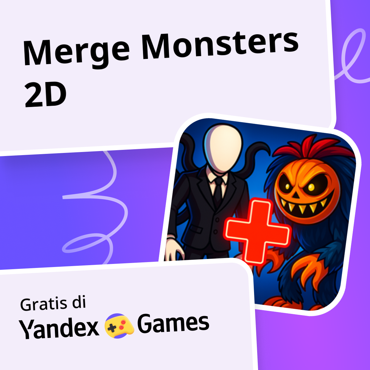 Merge Monsters 2D (oleh DudaGames) - main online gratis di Yandex Games