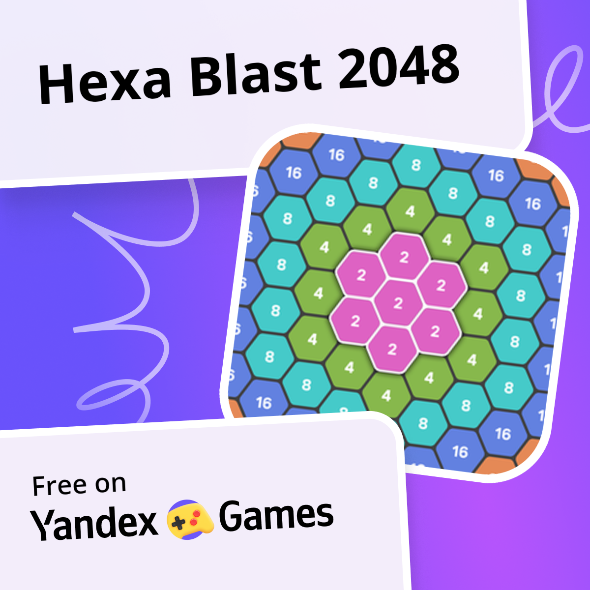 Hexa Blast 2048 (by Addictive Games) - play online for free on Yandex Games