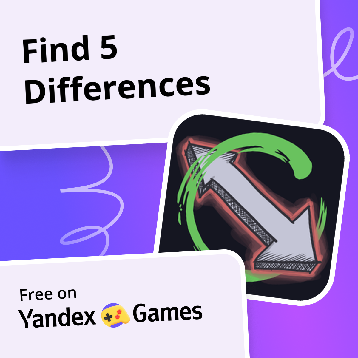 Find 5 Differences - play online for free on Yandex Games
