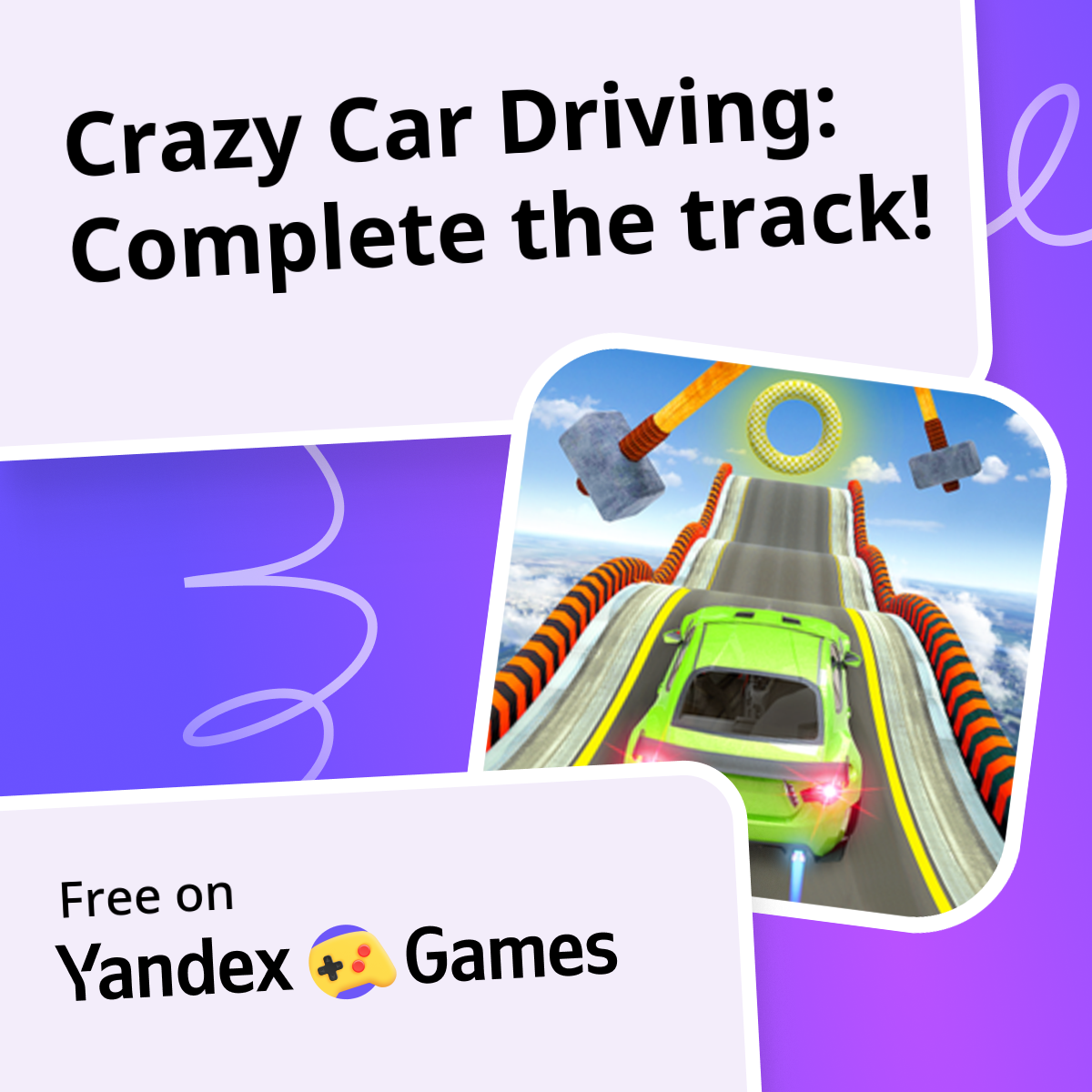 Crazy Car Driving: Complete the track! - به صورت رایگان آنلاین در ...