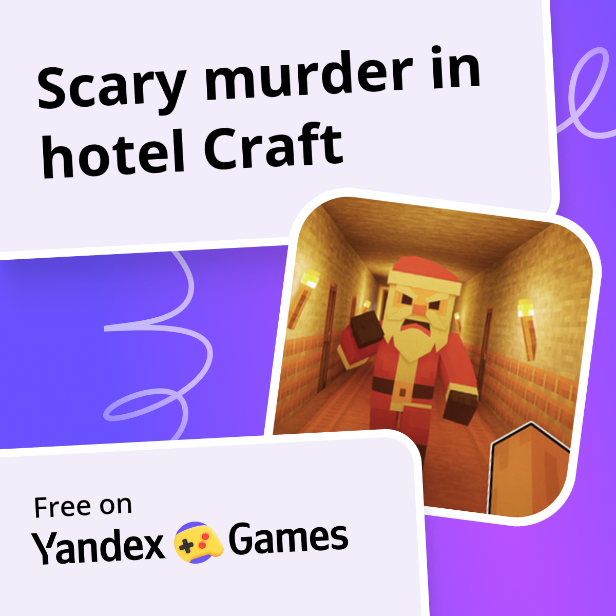Scary murder in hotel Сraft - play online for free on Yandex Games