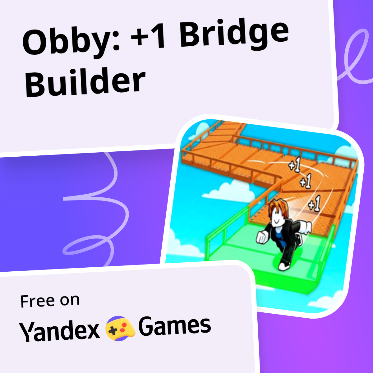 Obby: +1 Bridge Builder - play online for free on Yandex Games