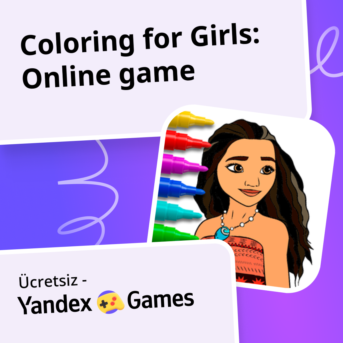 Coloring for Girls: Online game (Girls Games Puzzles'den) - Yandex ...