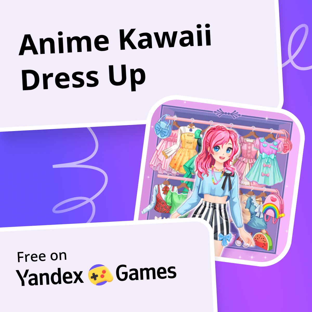 Anime Kawaii Dress Up - play online for free on Yandex Games