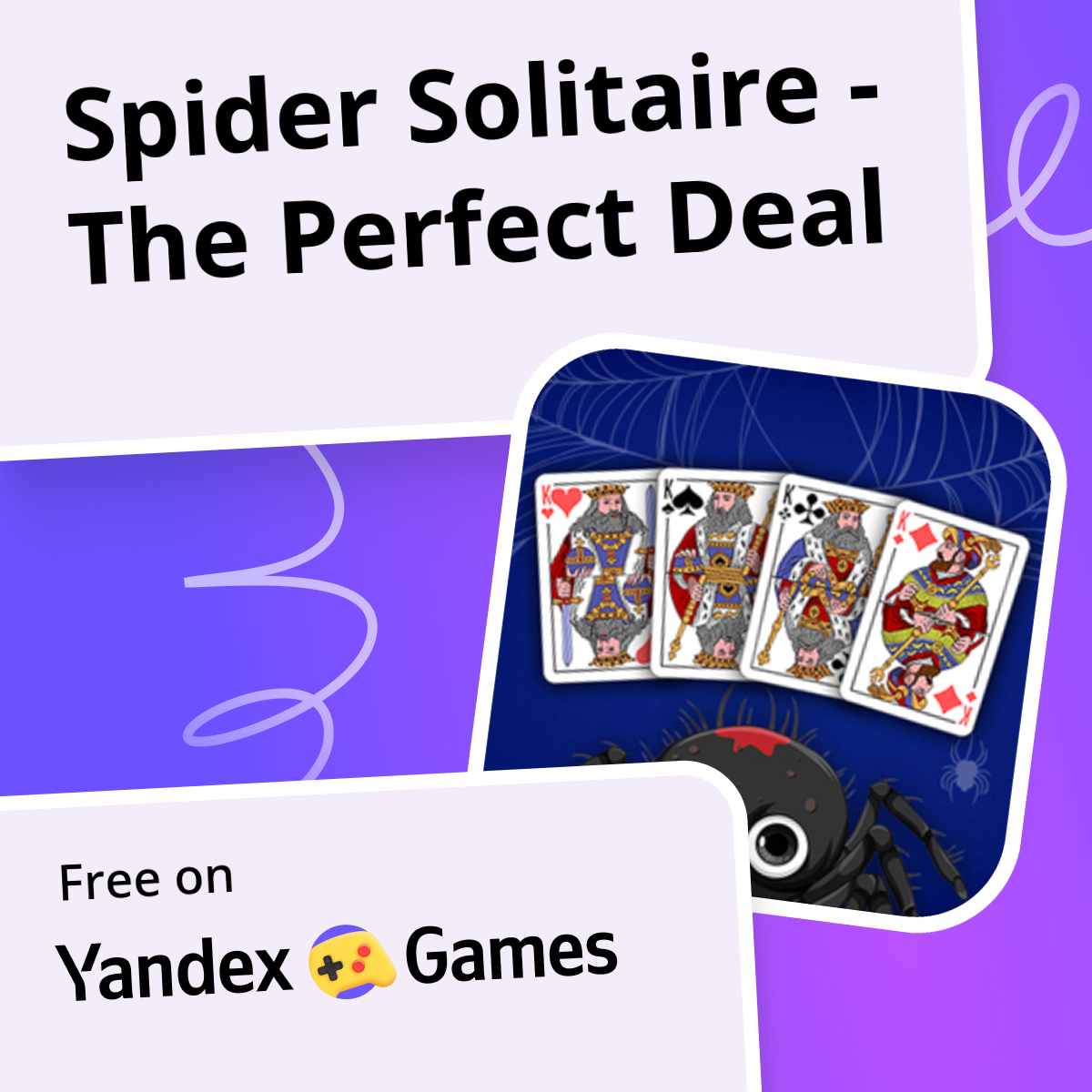 Spider Solitaire - The Perfect Deal - play online for free on Yandex Games