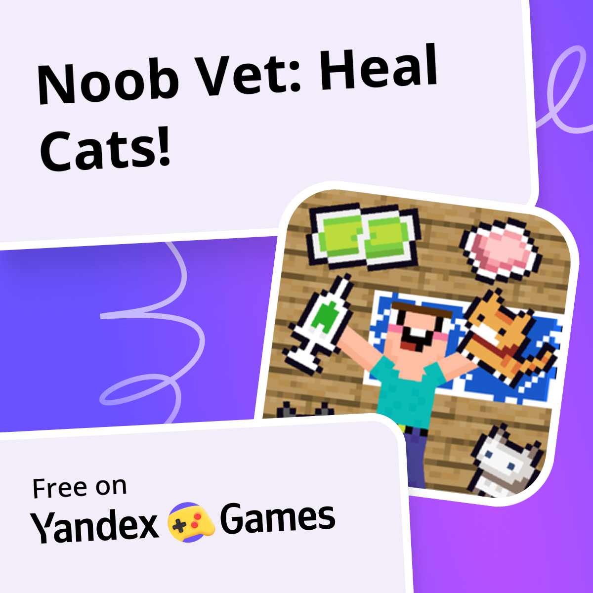 Noob Vet: Heal Cats! (by Yaryy) - play online for free on Yandex Games