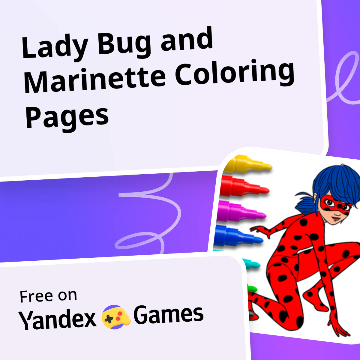 Lady Bug and Marinette Coloring Pages (by Girls Games Puzzles) - play ...