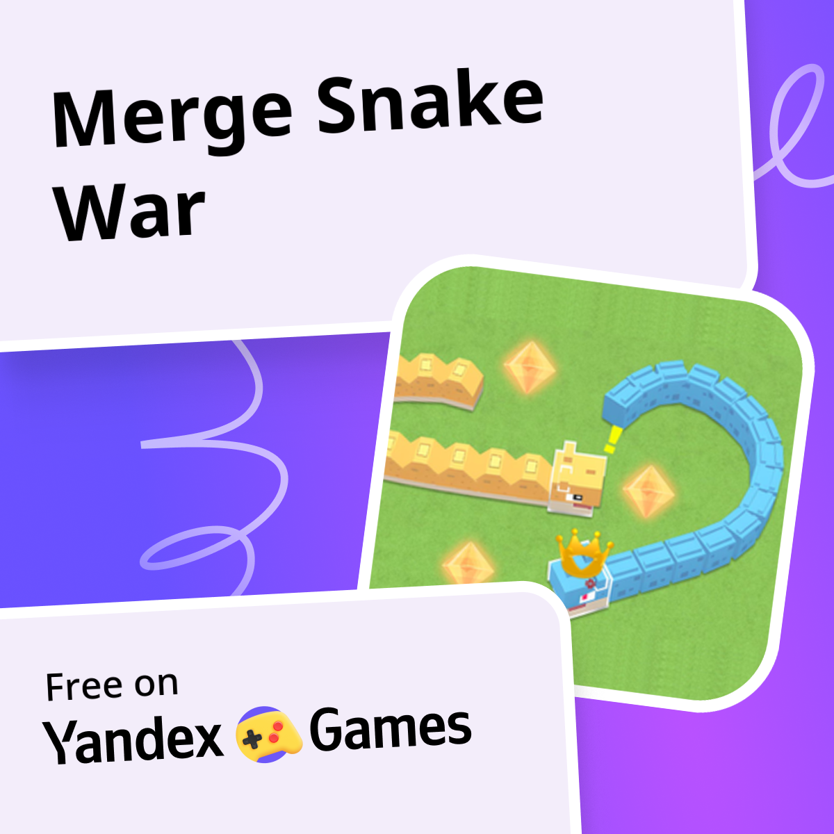 Merge Snake War (by Linder) - play online for free on Yandex Games