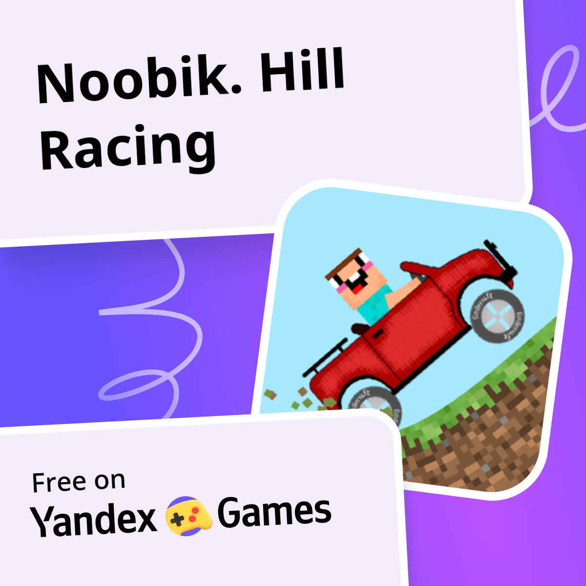 Noobik. Hill Racing - play online for free on Yandex Games
