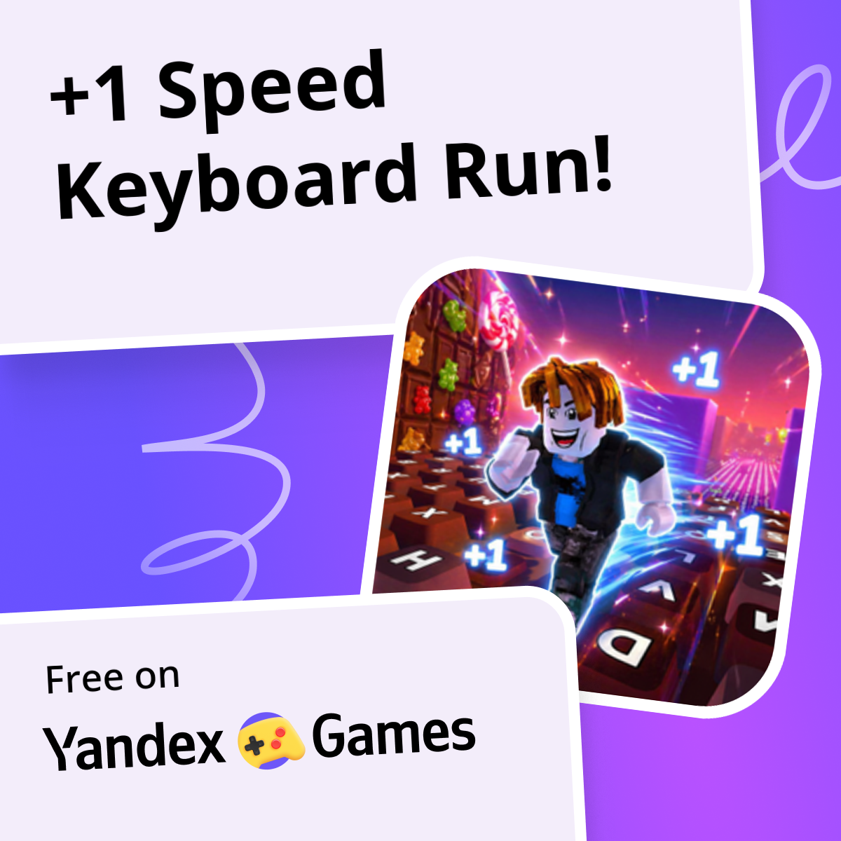 +1 Speed Keyboard Run! - play online for free on Yandex Games