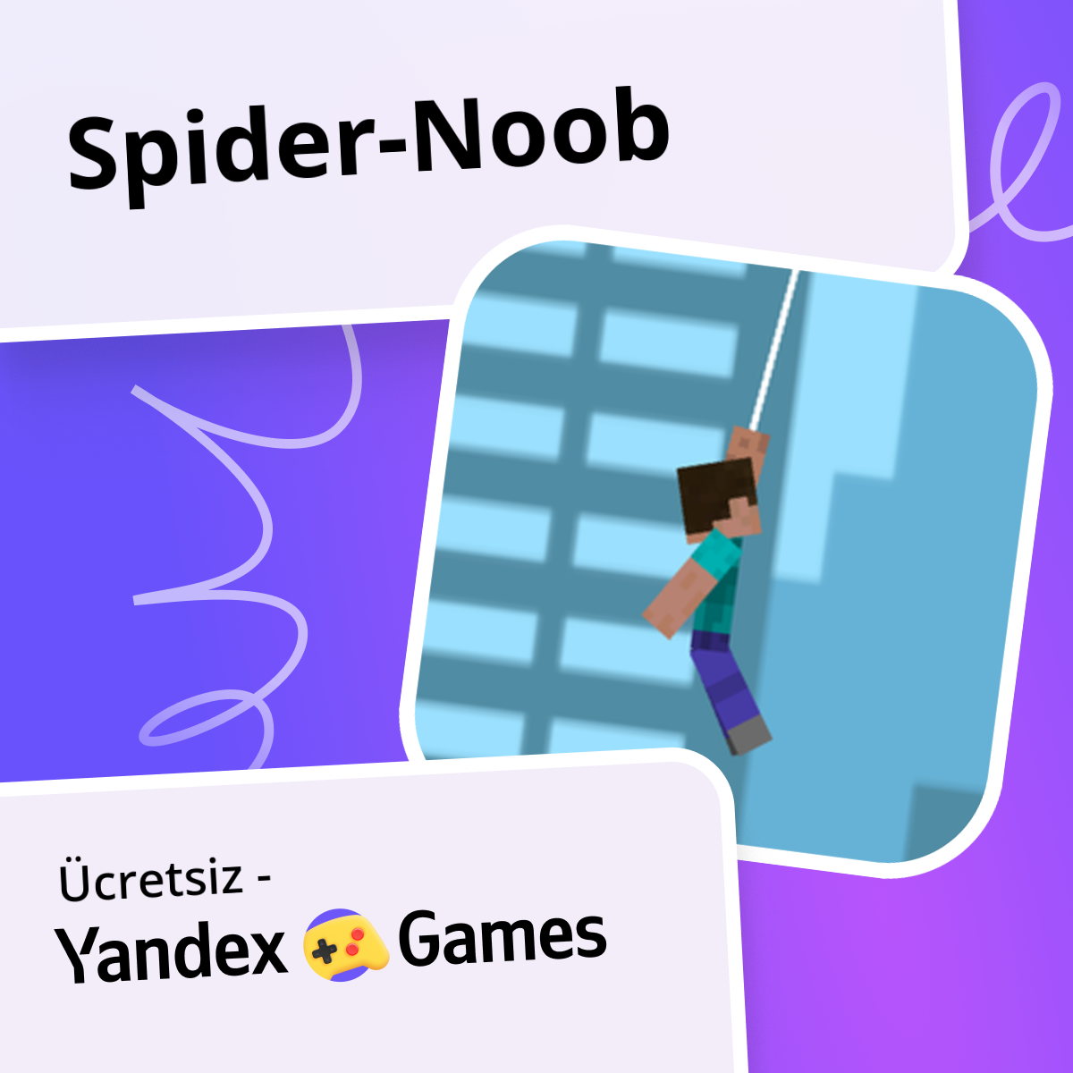 Spider-Noob - oynayın Yandex Games üzerinde ücretsiz çevrimiçi