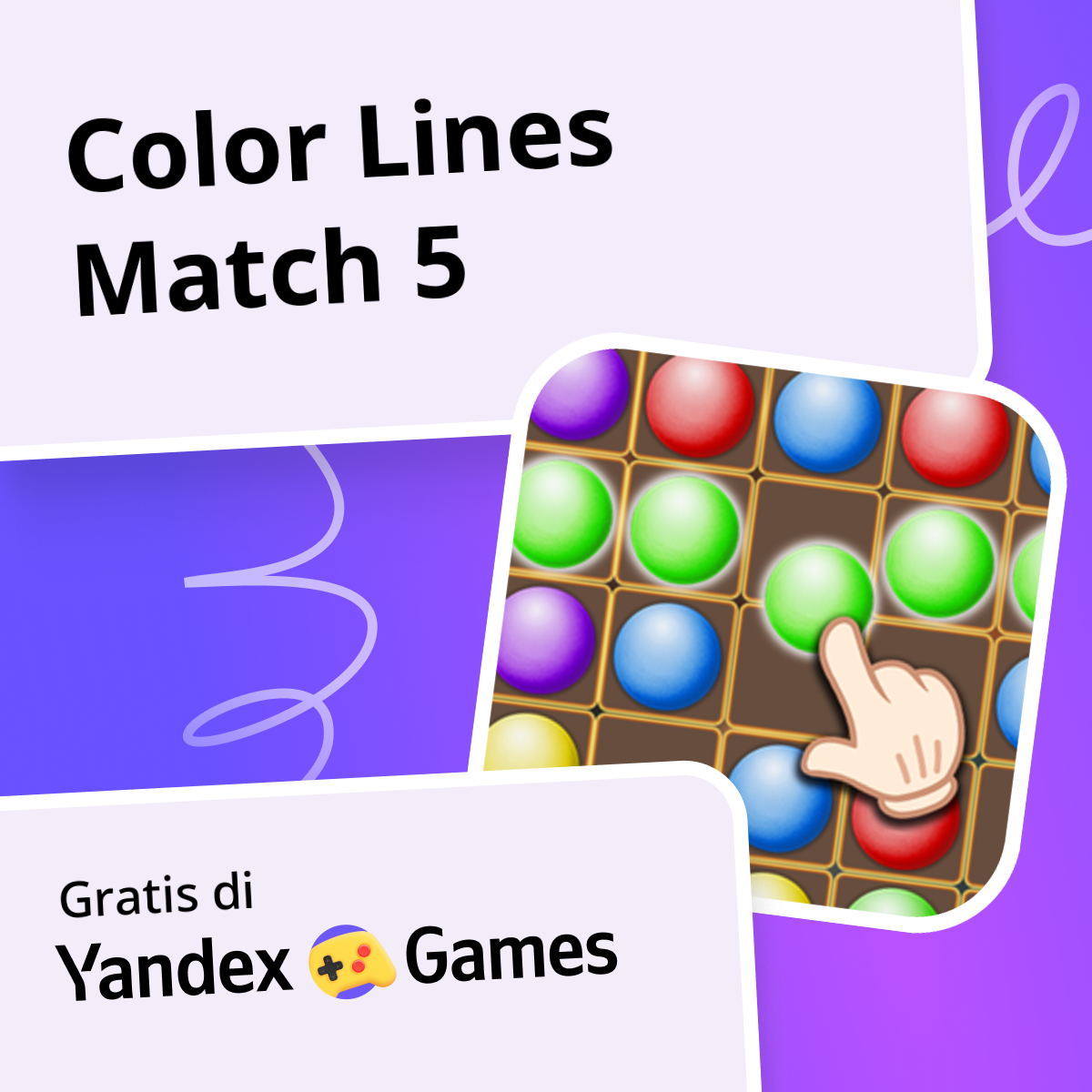 Color Lines Match 5 (oleh JMI Games) - main online gratis di Yandex Games