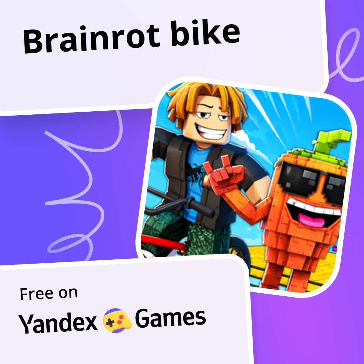 Brainrot bike - play online for free on Yandex Games