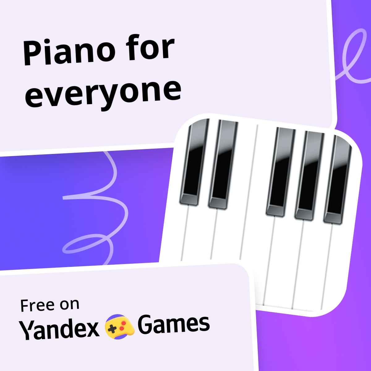 Piano for everyone - play online for free on Yandex Games