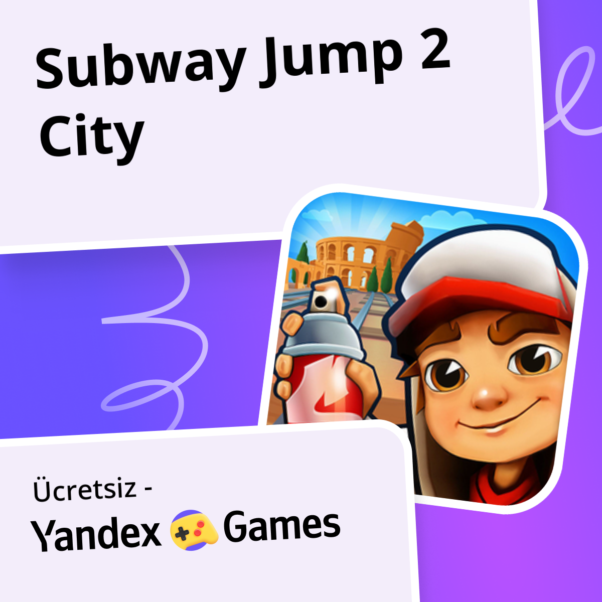 Subway Jump 2 City - oynayın Yandex Games üzerinde ücretsiz çevrimiçi