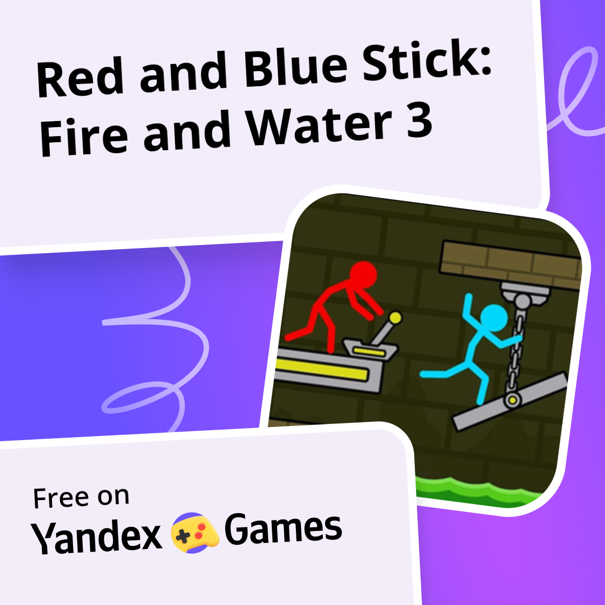 Red and Blue Stick: Fire and Water 3 - play online for free on Yandex Games