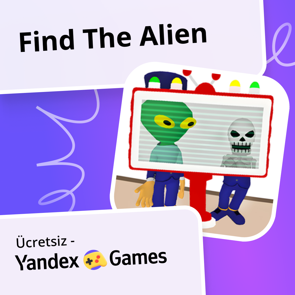 Find The Alien - oynayın Yandex Games üzerinde ücretsiz çevrimiçi