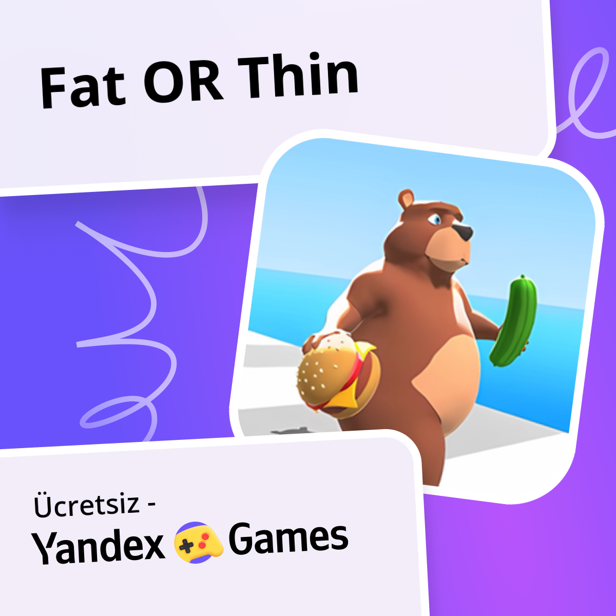 Fat OR Thin - oynayın Yandex Games üzerinde ücretsiz çevrimiçi