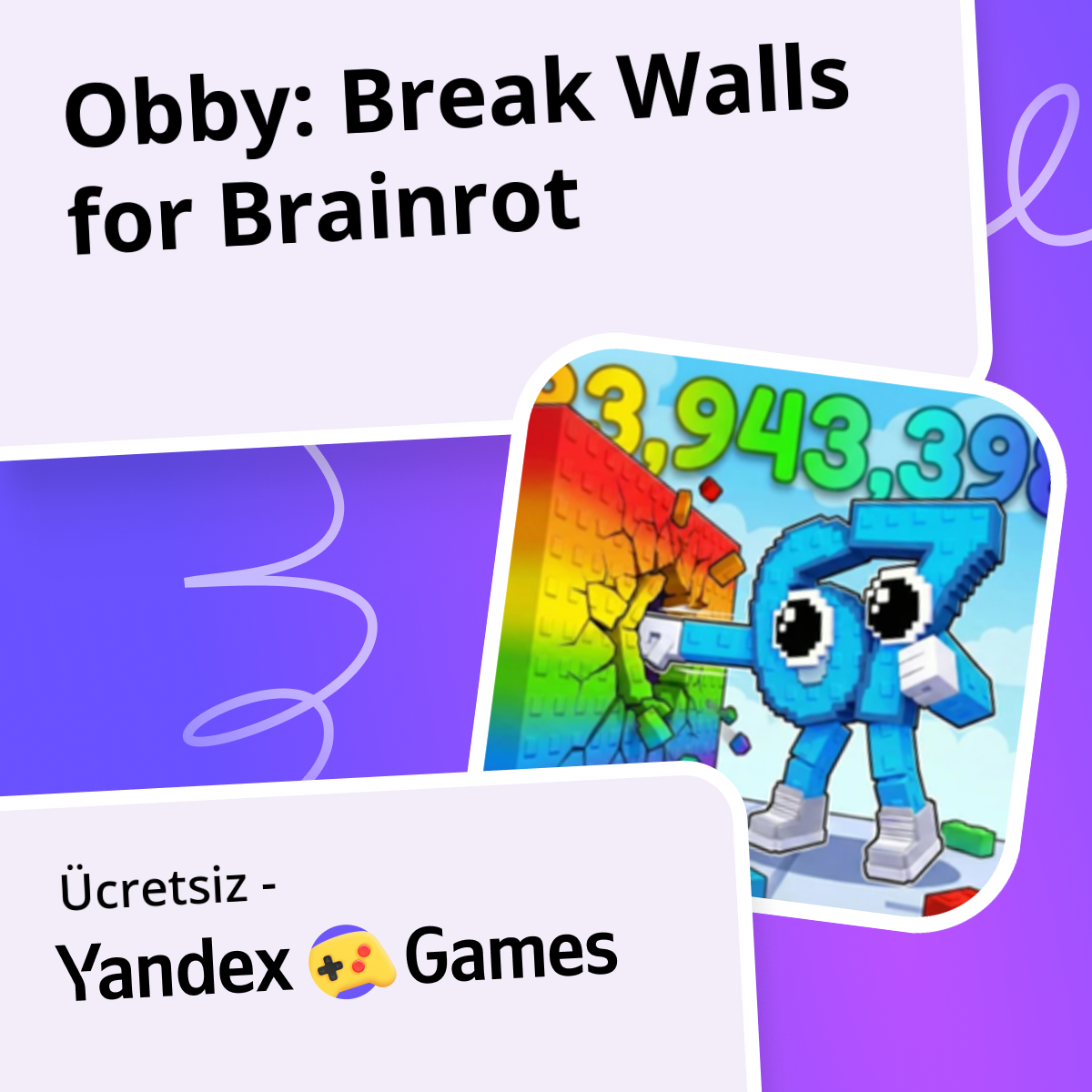 Obby: Break Walls for Brainrot - oynayın Yandex Games üzerinde ücretsiz ...