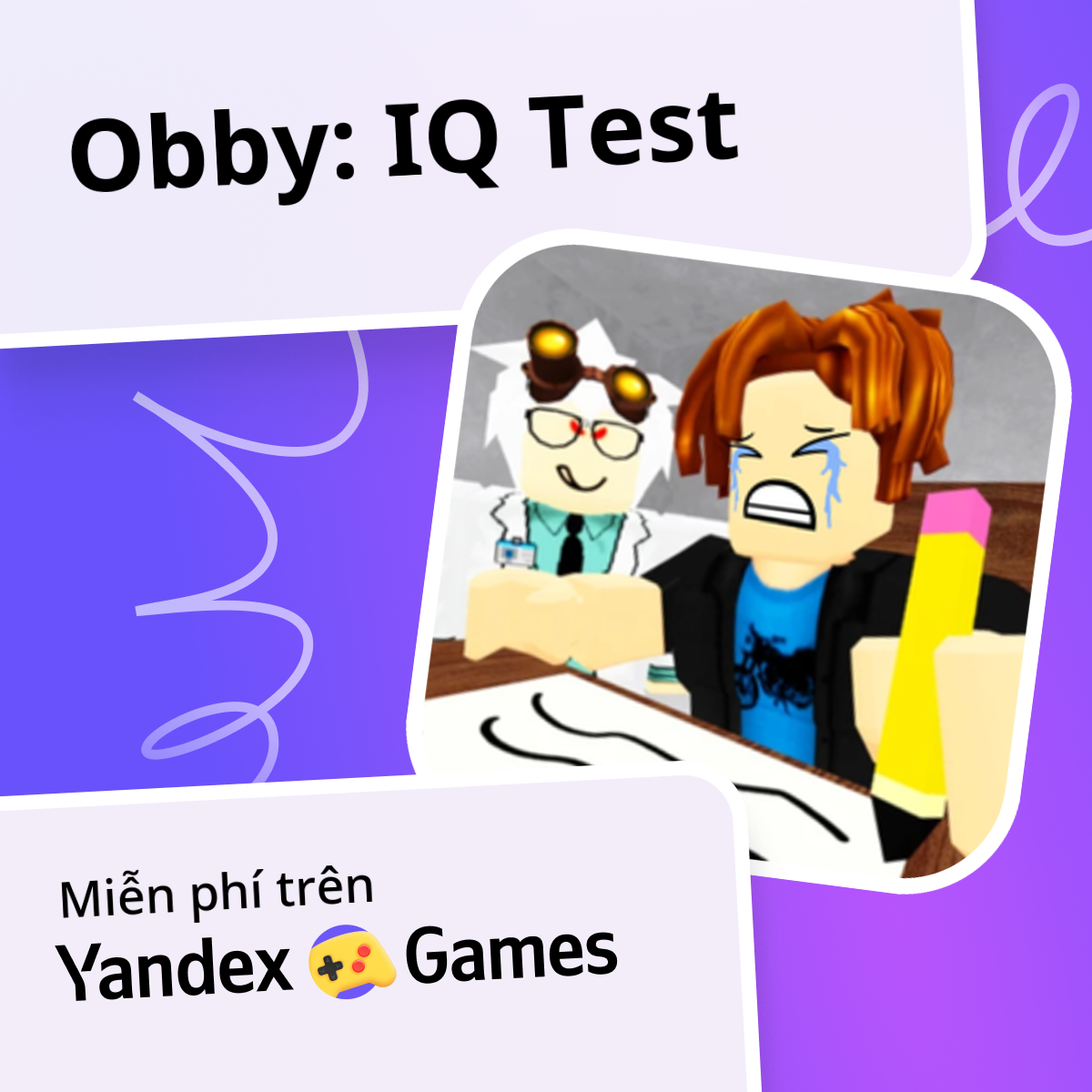 Obby: IQ Test (bởi Jeembaa)- chơi trực tuyến miễn phí trên Yandex Games