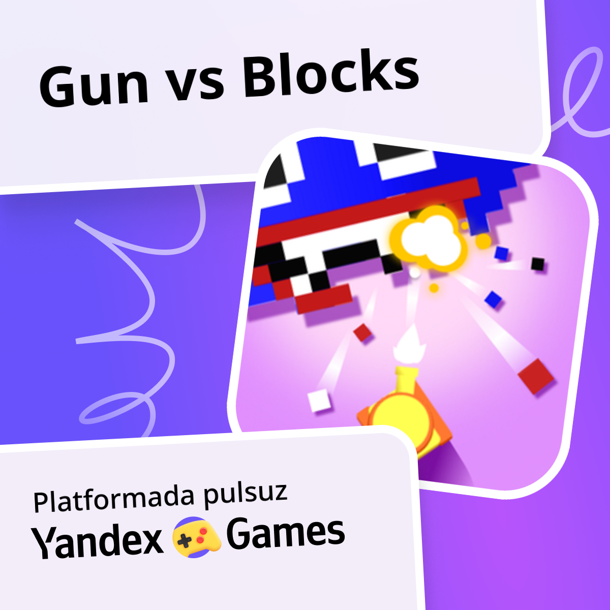 Gun vs Blocks - Yandex Games-də pulsuz onlayn oynayın
