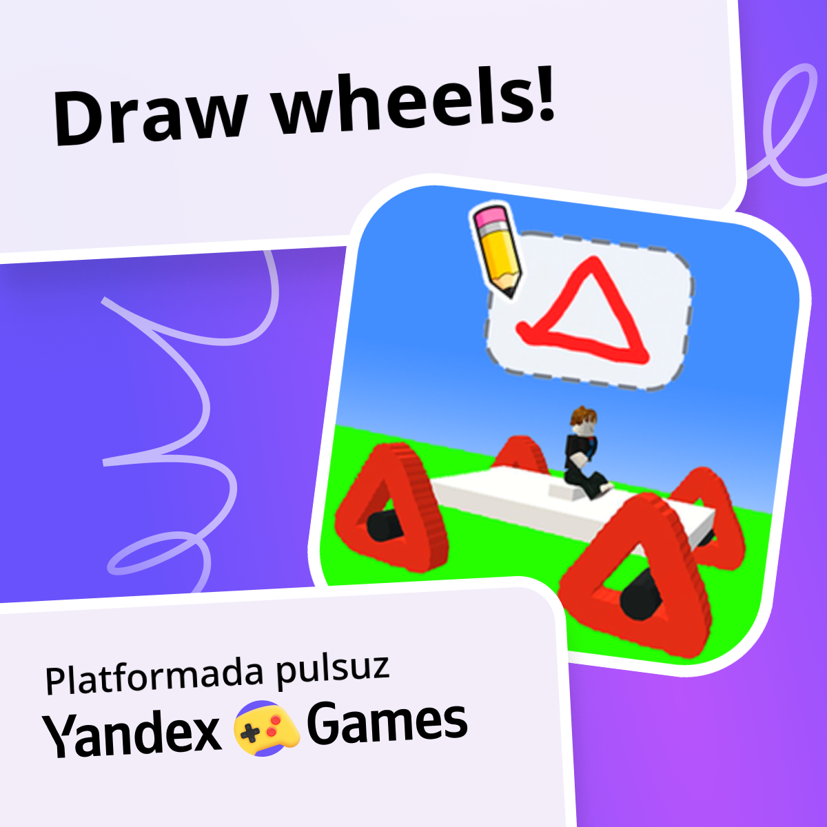 Draw wheels! - Yandex Games-də pulsuz onlayn oynayın